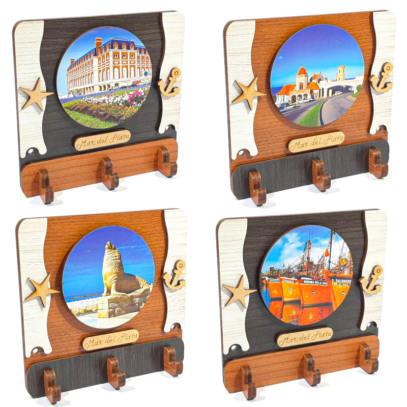 Porta Llaves Imagen - Motivos Mar del Plata Circulares - Dibuo ...